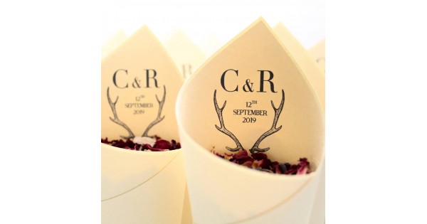 Woodland Wedding Ideas Biodegradable Confetti Cones