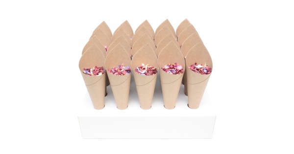 Cheap Biodegradable Wedding Confetti Cone Packages