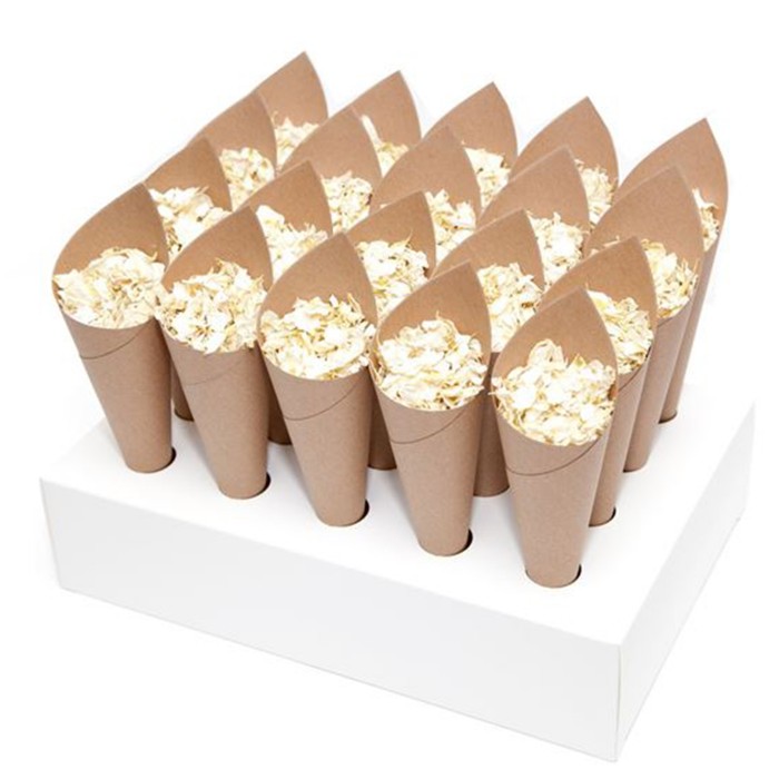 Plain Confetti Cone Package