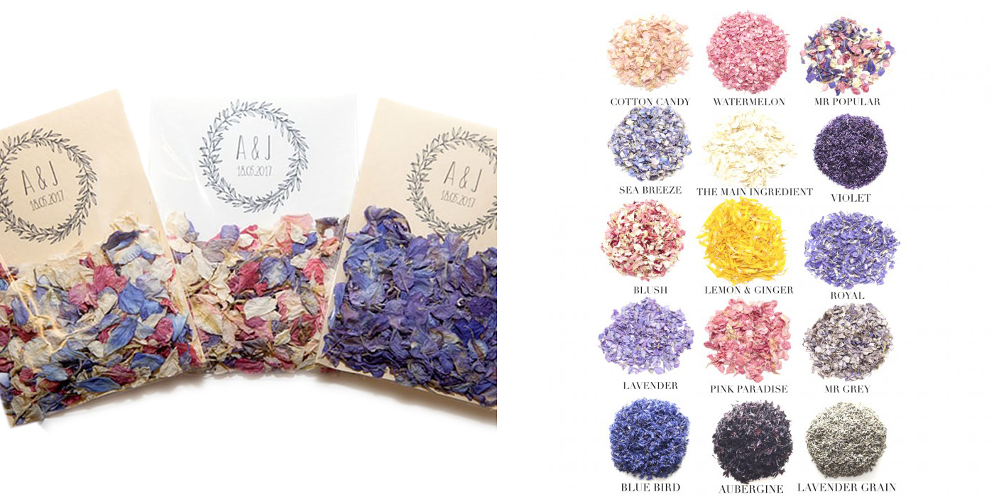 Biodegradable Wedding Confetti Envelopes