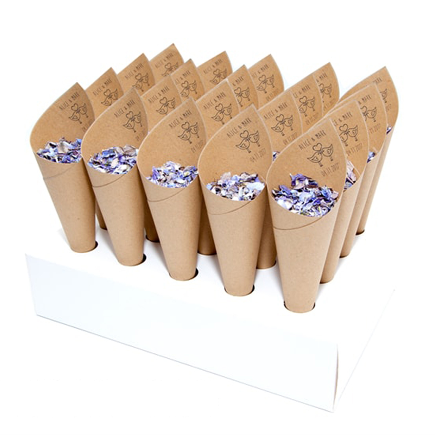 biodegradable wedding confetti and wedding confetti cones