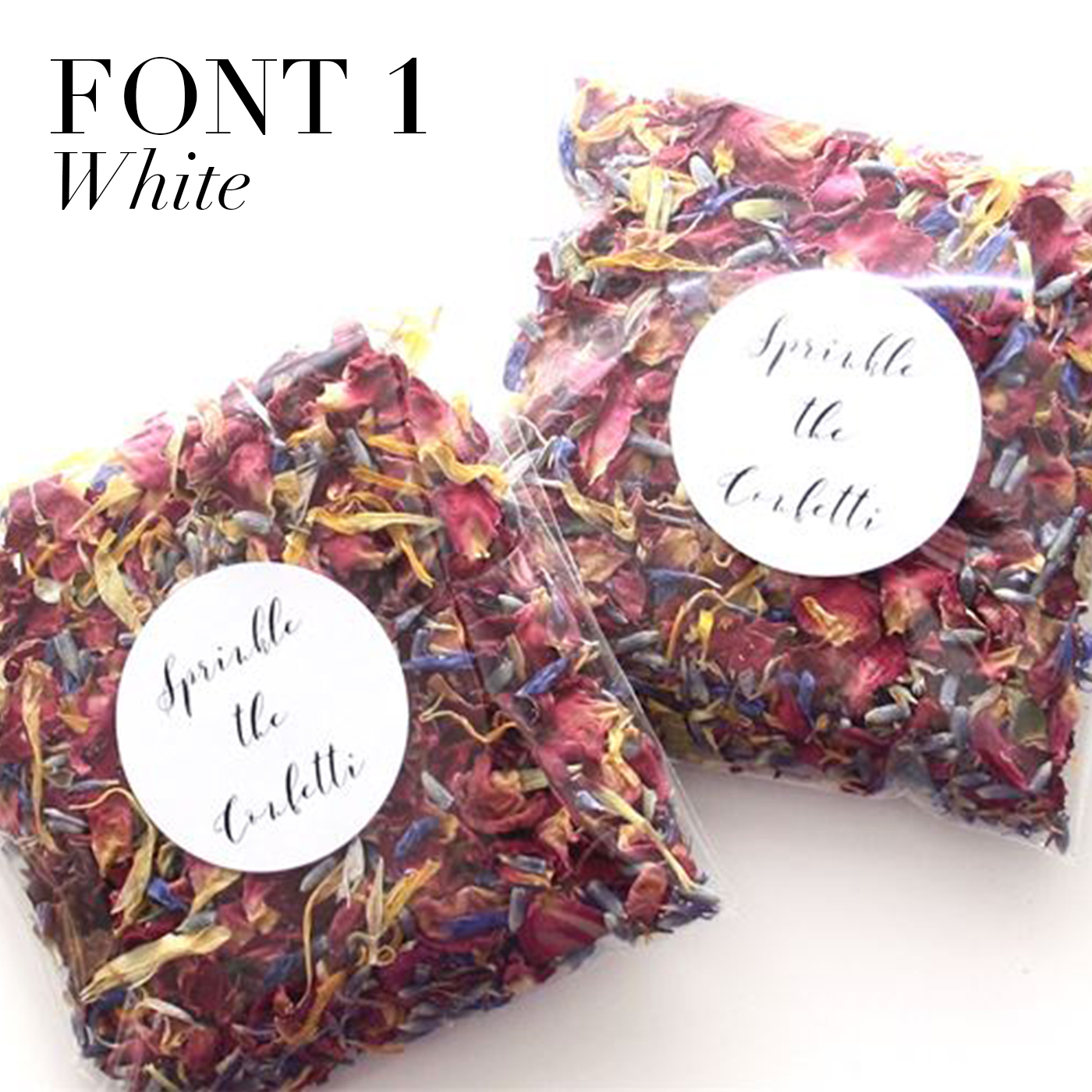 Wedding Confetti Wildflower Envelopes