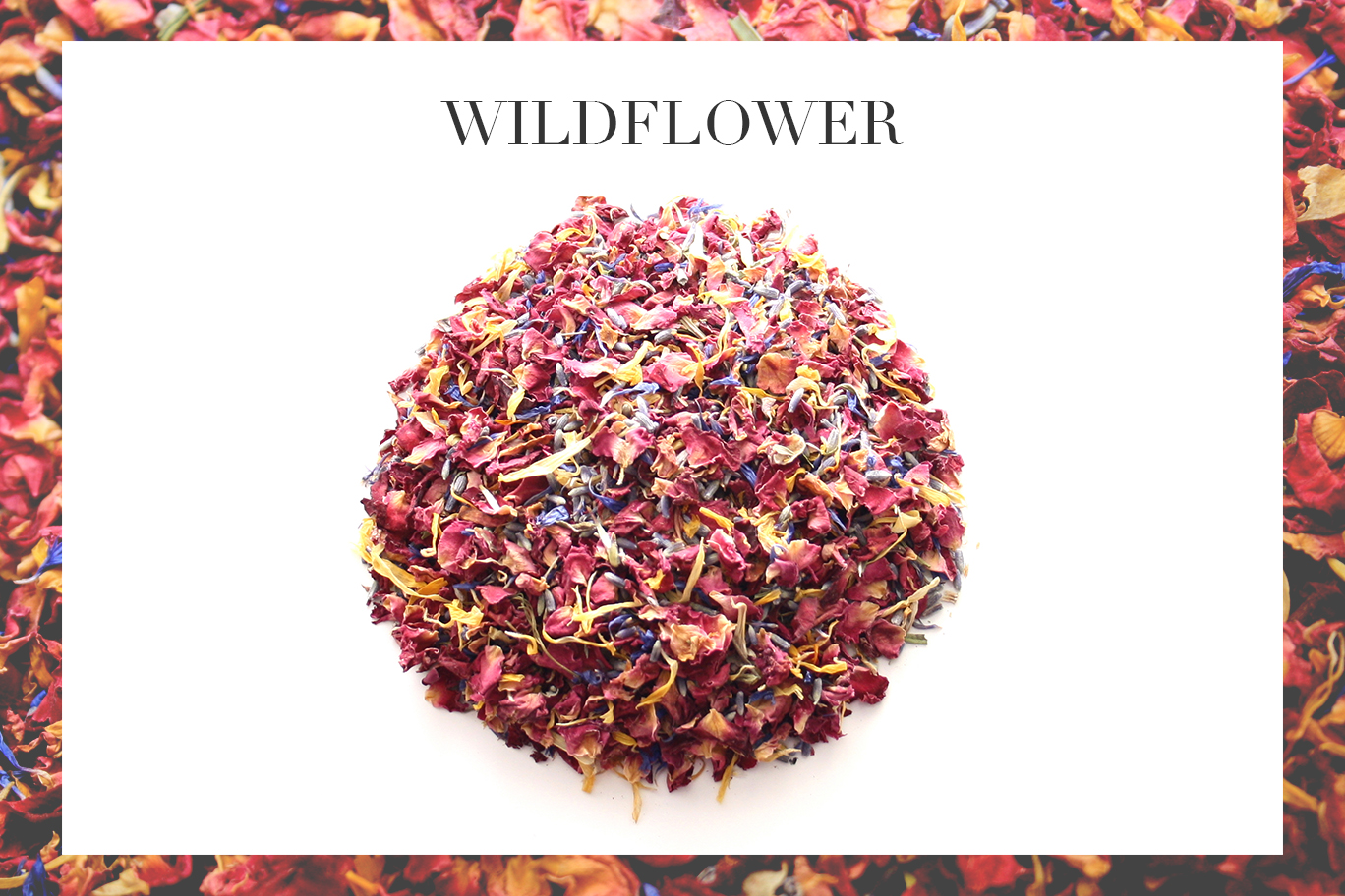 biodegradable wildflower confetti mix