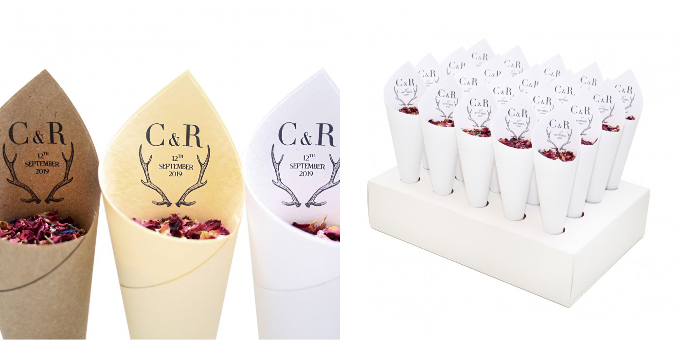 Woodland Wedding Ideas Biodegradable Confetti Cones